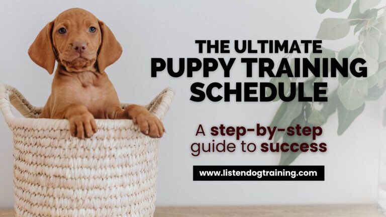 The Ultimate Puppy Training Schedule: A Step-by-Step Guide for Success ...