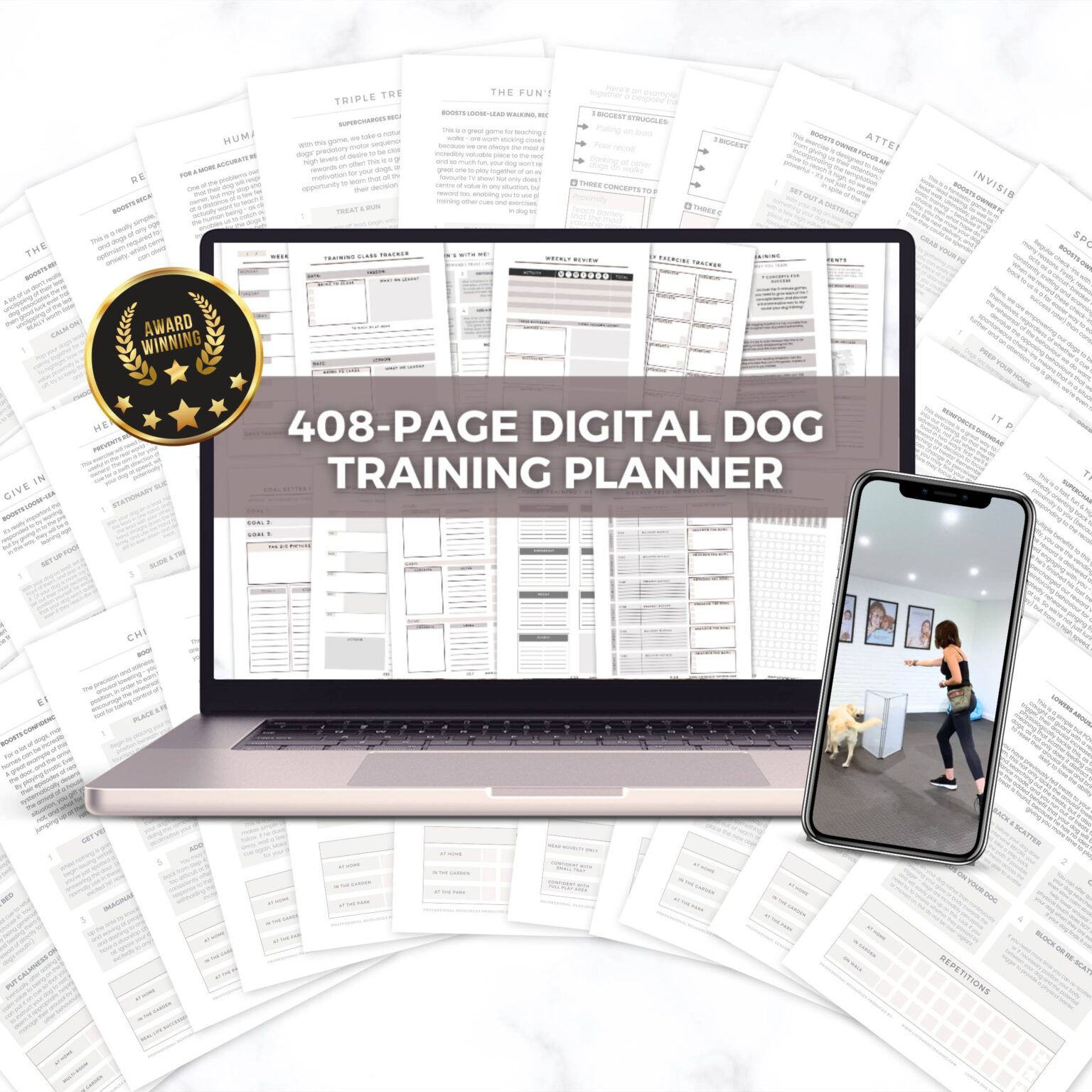 Digital Dog Training Planner | Full Year of Comprehensive Training ...
